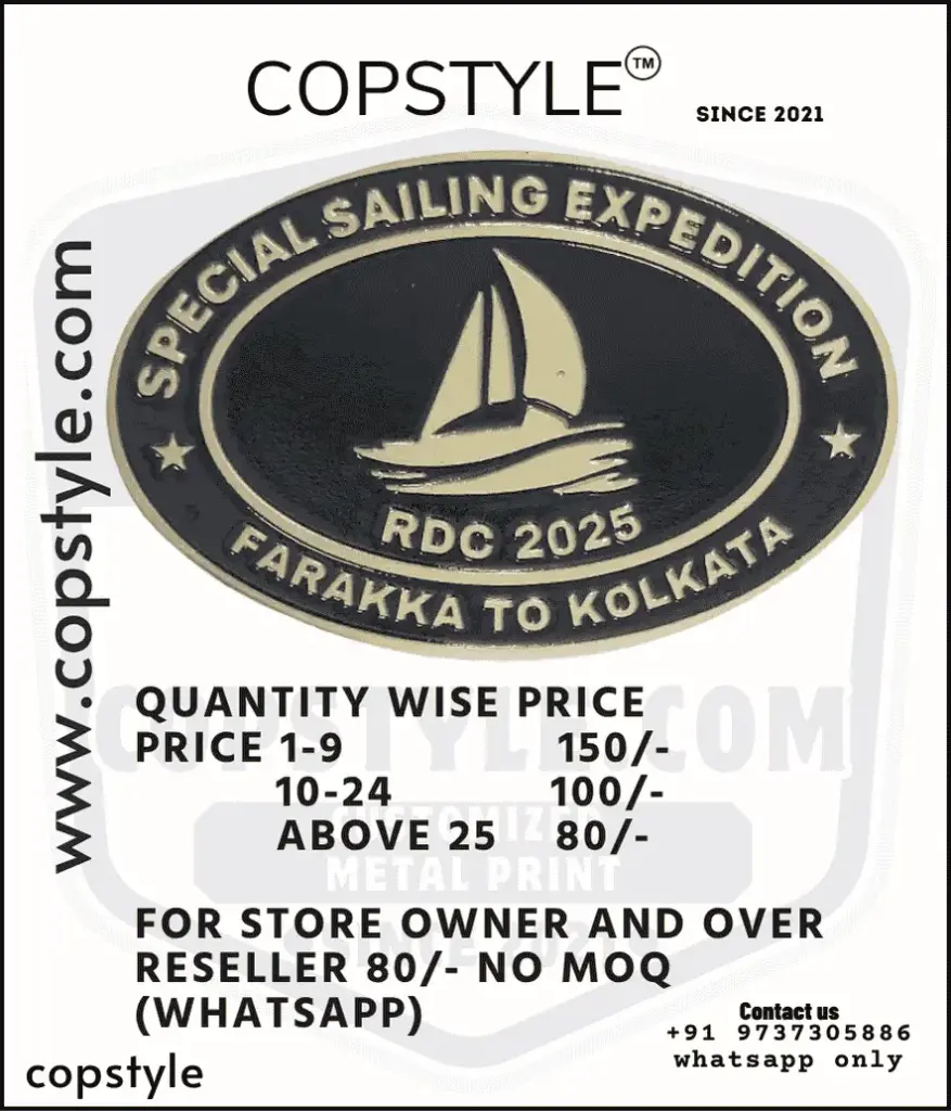 special sailing expedition RDC 2025 Farakka to Kolkata NCC badge